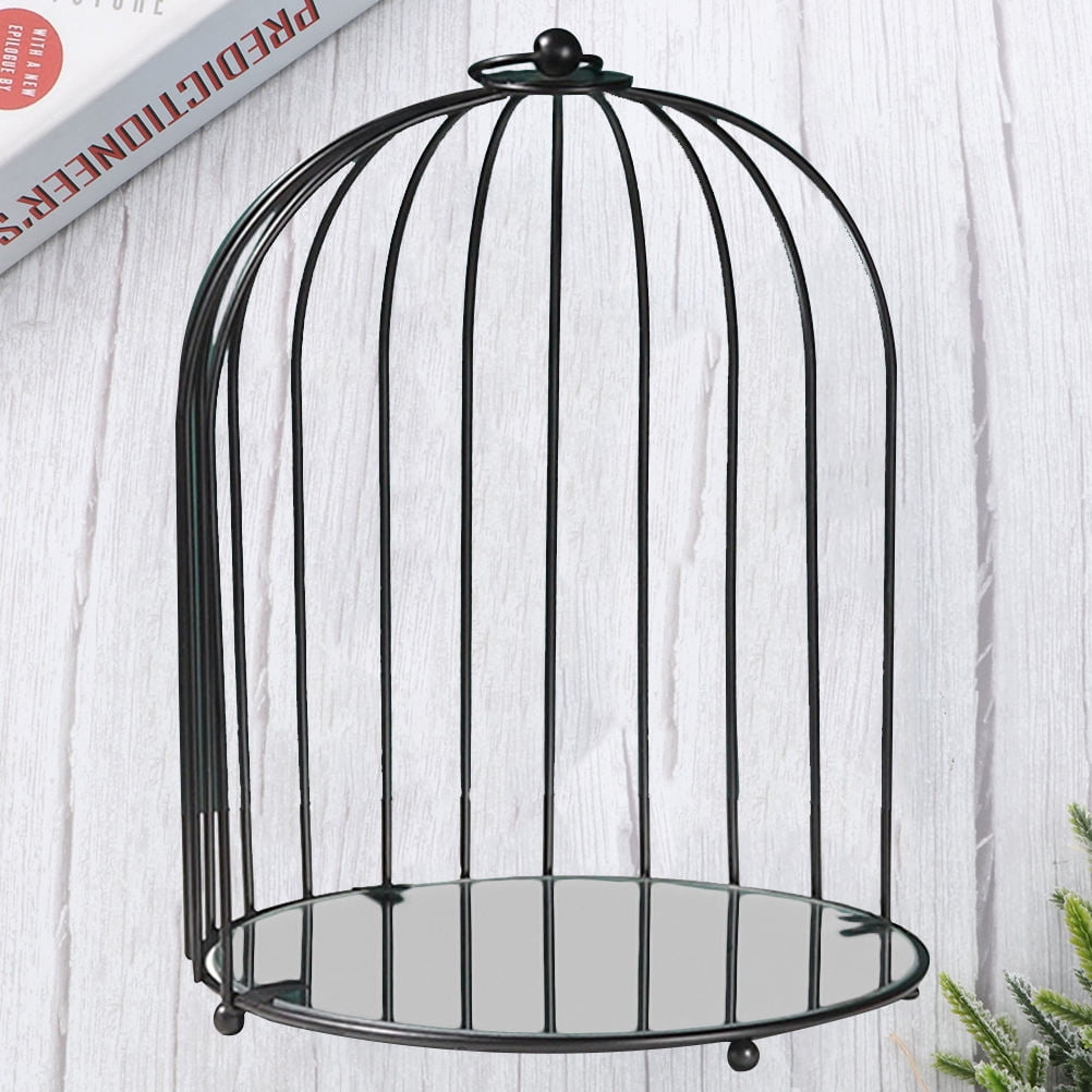 HEMOTON 1pc Iron Art Golden Bird Cage Shape Design Multi-layers Storage ...