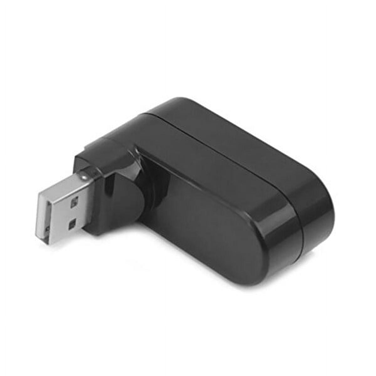 HEMOTON 2.0 Hub 3 x USB Port Splitter Adapter Cable Hub Rotatable 180 ...