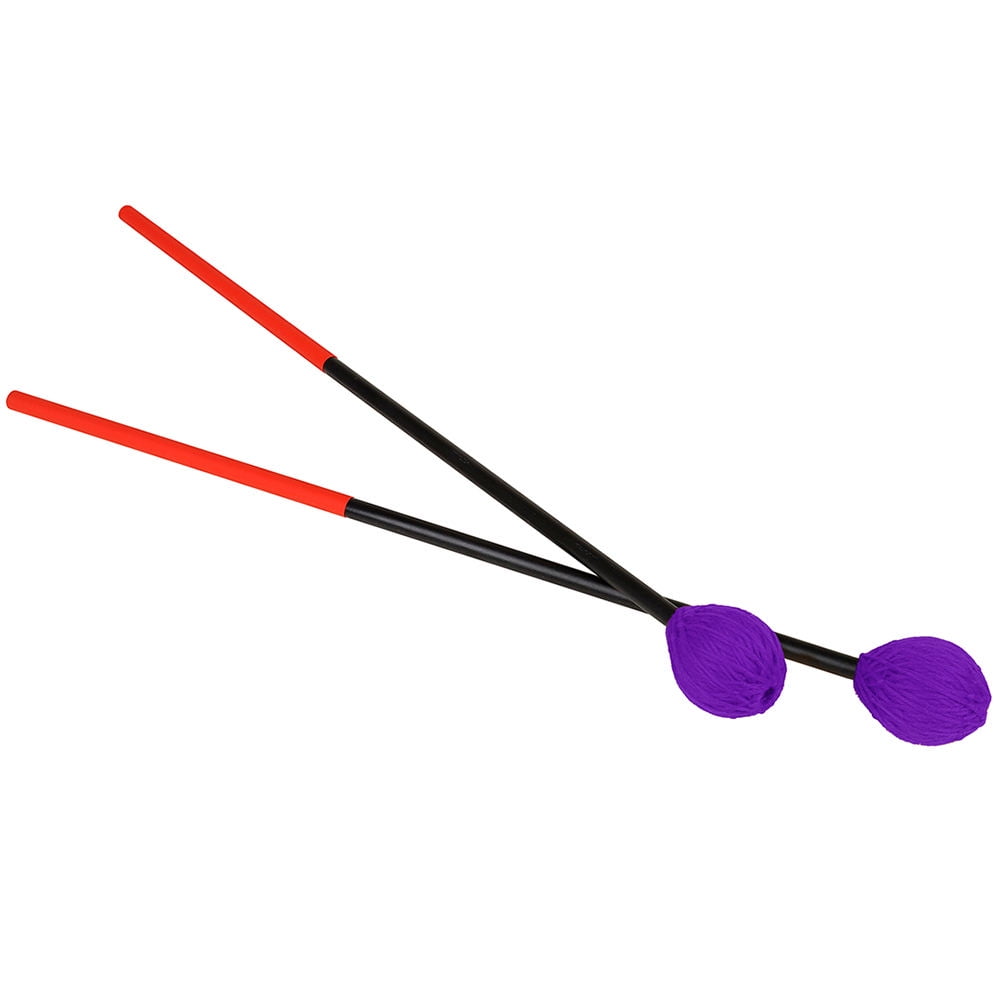 HEMOTON 2 Mallets Xylophone Hammer Marimba Hammer 43X3.5X3.5CM Purple ...
