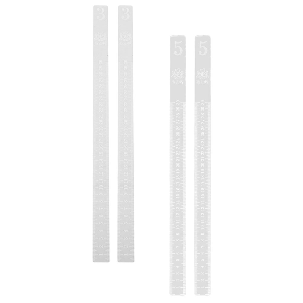 HEMOTON 2 Pairs Measuring Baking Ruler Biscuit Balance Precision Tools ...