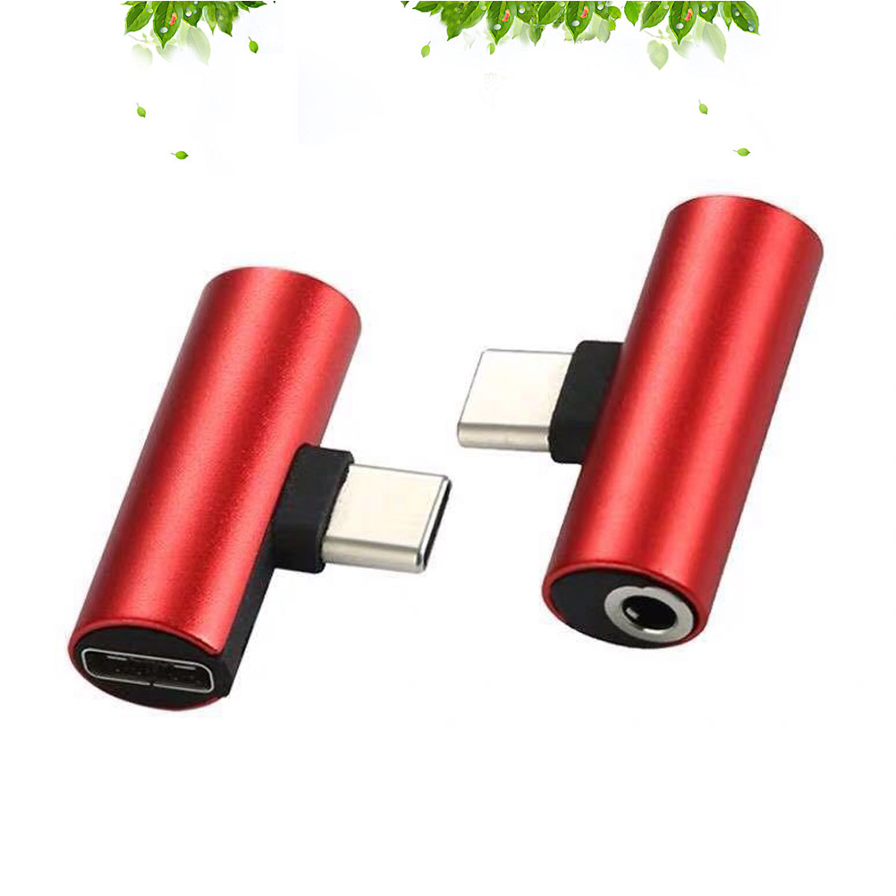HEMOTON 2 Pc Type-c Adapter Earphone Connector Charging and Listening ...
