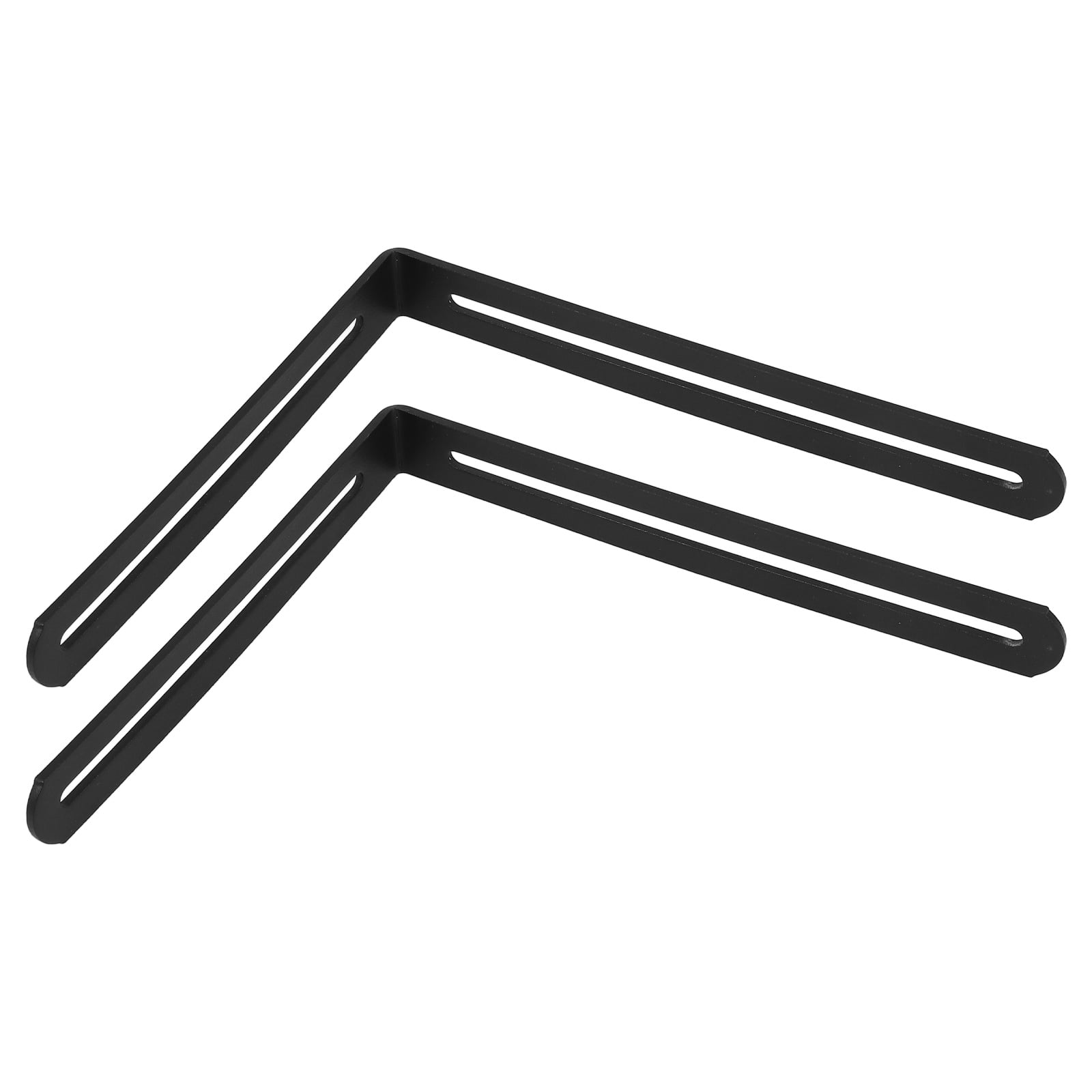 HEMOTON 2 Pcs Adjustable Bracket Compound Angle Elevator Brackets Black ...