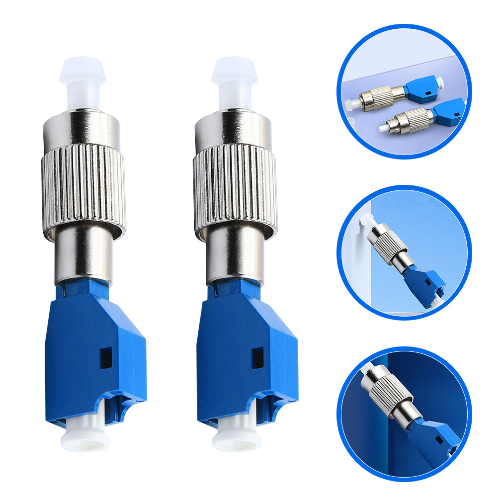 HEMOTON 2 Pcs Fiber Optic Adapters FC Male to LC Female Hybrid ...