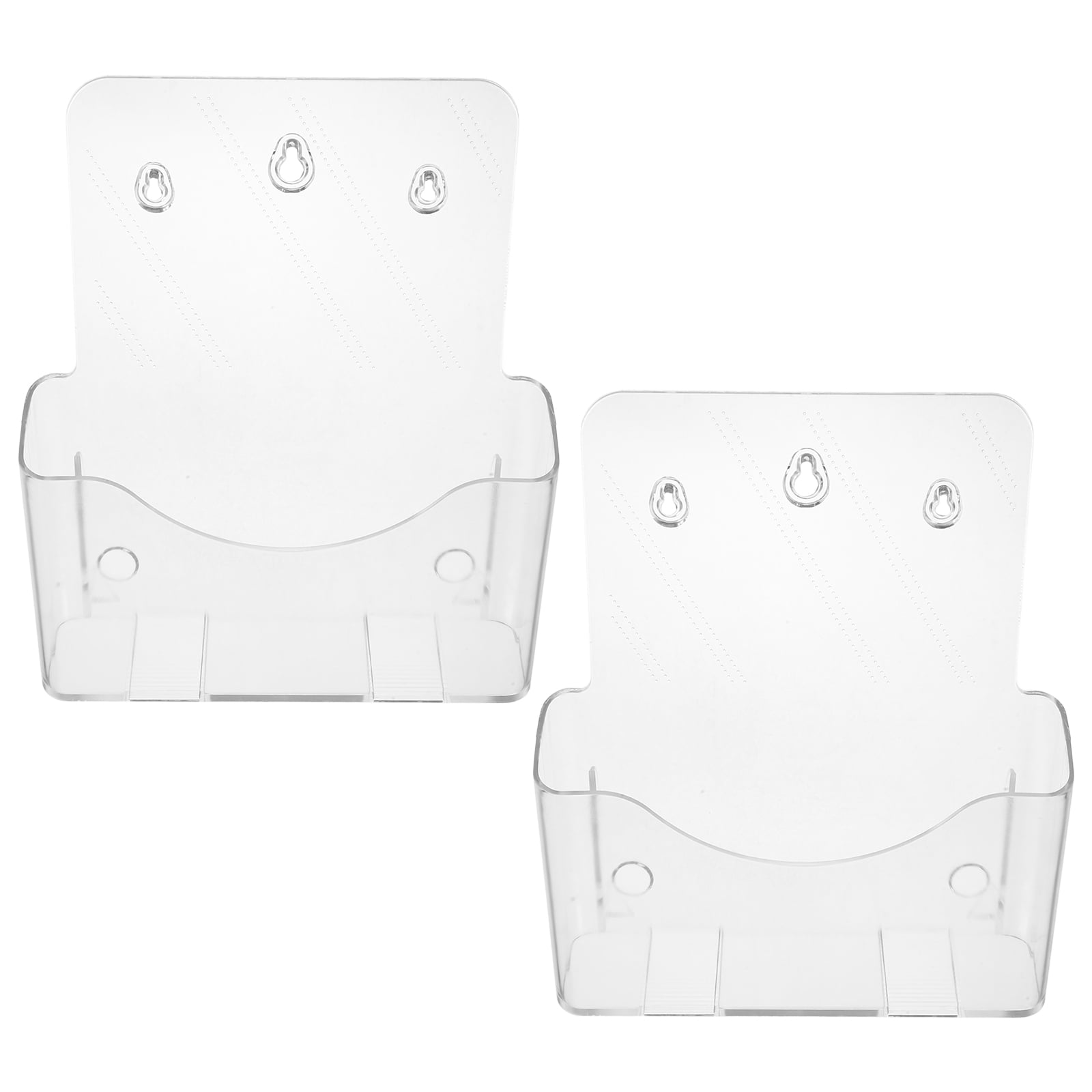 HEMOTON 2 Pcs Files Rack Clear Brochure Holder Stand Office Transparent ...