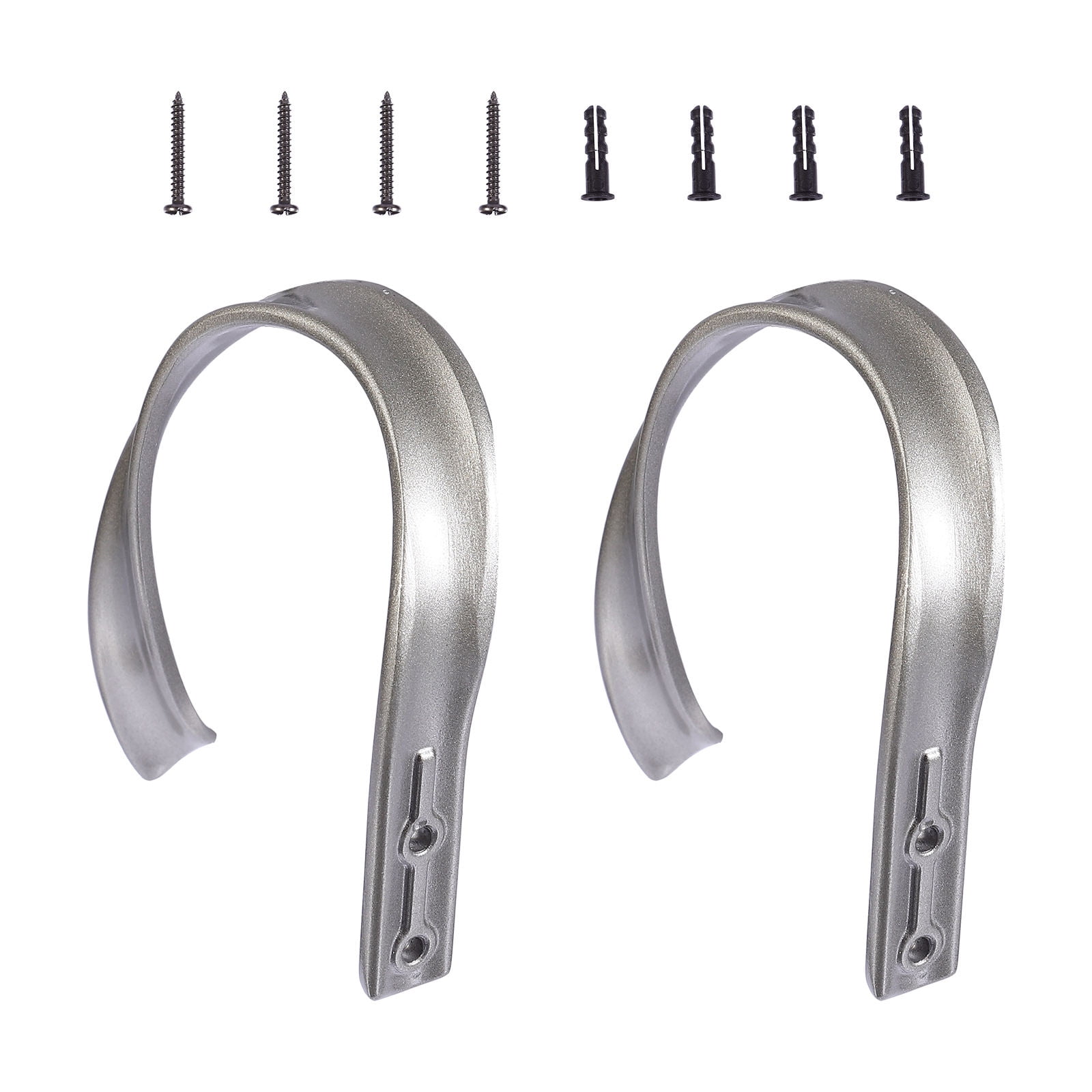 HEMOTON 2 Pcs Hold Outdoor Curtain Hook Smooth Bending Hooks Home Decor ...