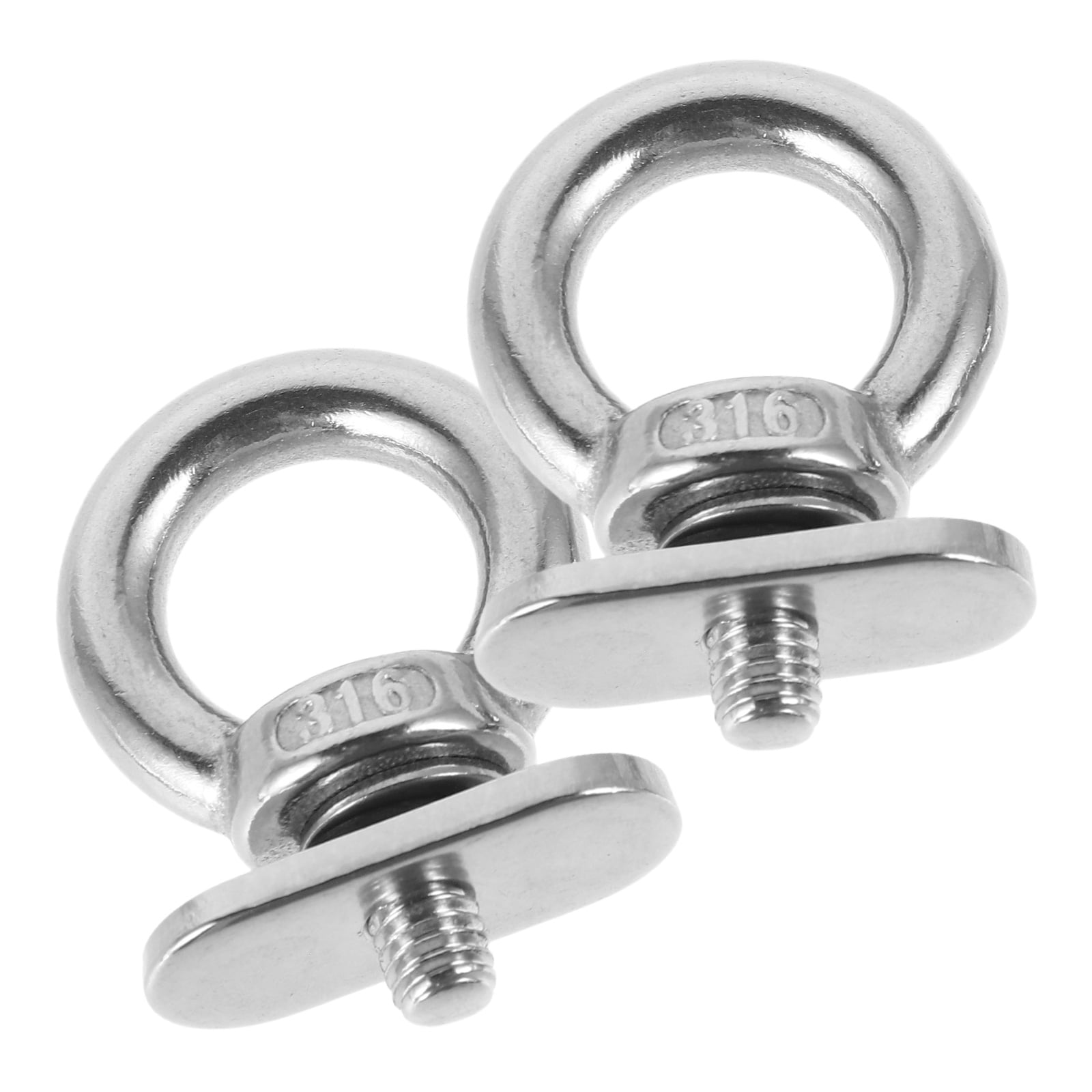 HEMOTON 2 Pcs Kayak Canoe Eyelet Stainless Steel Slide Rail - Walmart.com