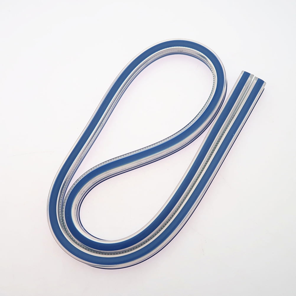 HEMOTON 2 Pcs Measuring Flexible Curve Ruler Curved Serpentine Design ...