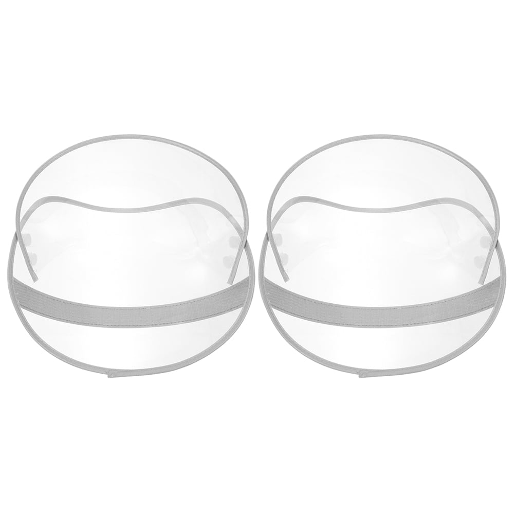 HEMOTON 2 Pcs Midge Hat Caps Shield Clear Rain Poncho Raincoat Ponchos ...