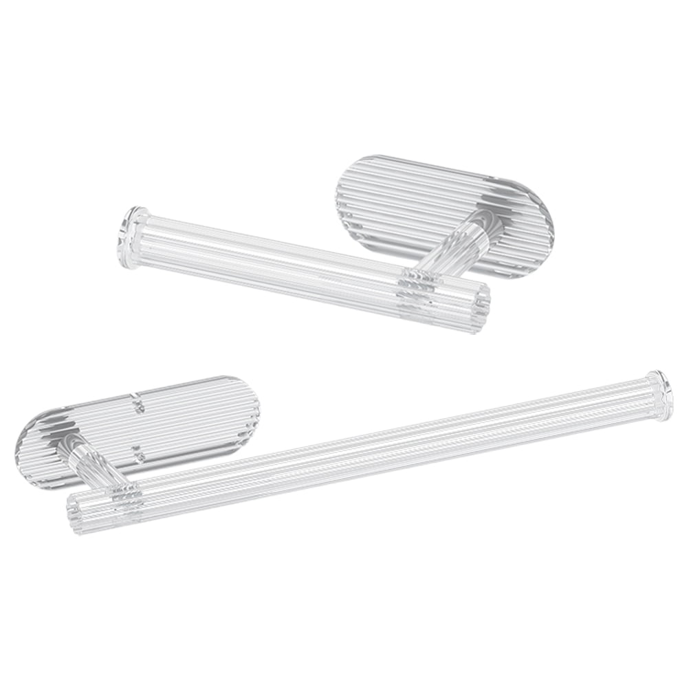 HEMOTON 2 Pcs Modern Plastic Wrap Storage Rack 32.50X8.50X4.50CM ...