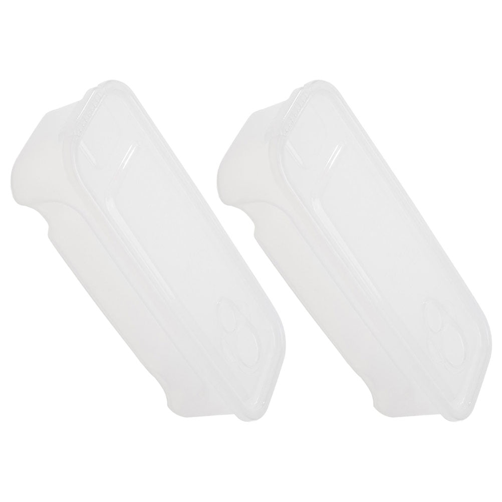 HEMOTON 2Pack Transparent Rectangular Pasta Storage Containers Airtight ...