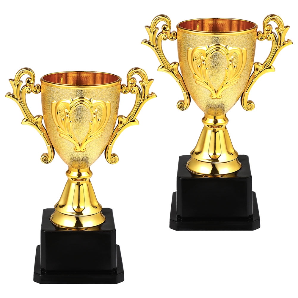 HEMOTON 2 Pcs Party Trophy Lovely Plastic Decoration Trophies for Kids ...