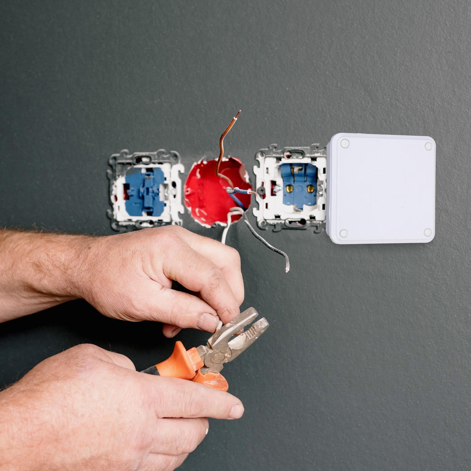 HEMOTON 2 Pcs Seal Waterproof Junction Box Outdoor Electrical Box ...