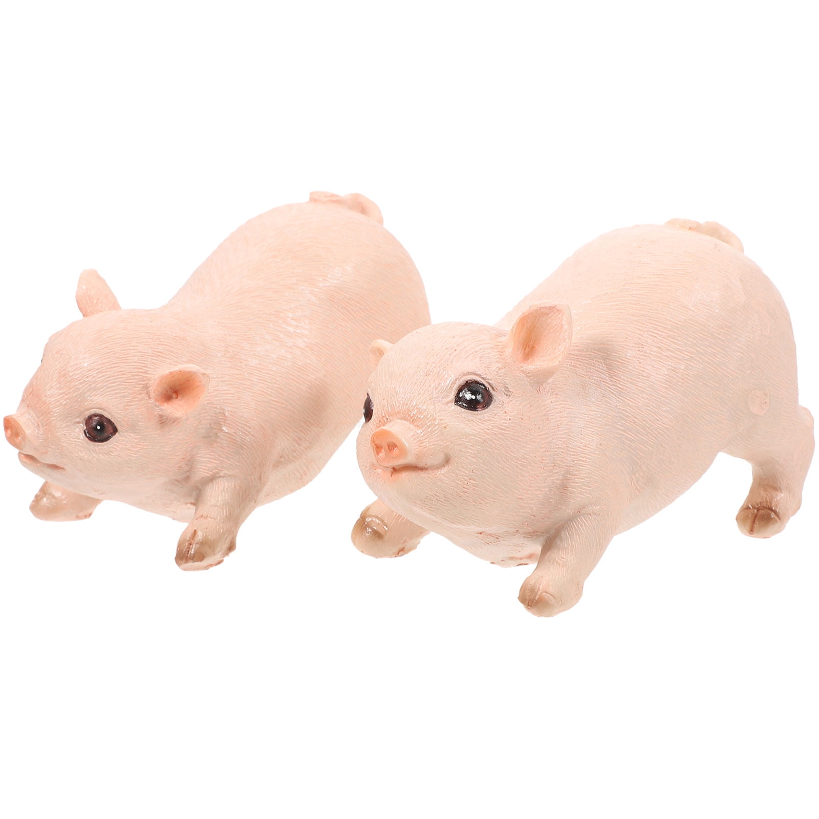 HEMOTON 2 Pcs Small Pig Statue Tabletop Statues Outdoor Figurines ...