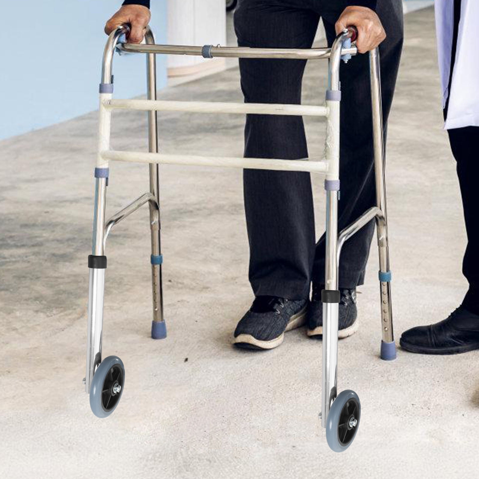 HEMOTON 2 Pcs Walker Coaster Wheel Replacement Wheels for Grey ...