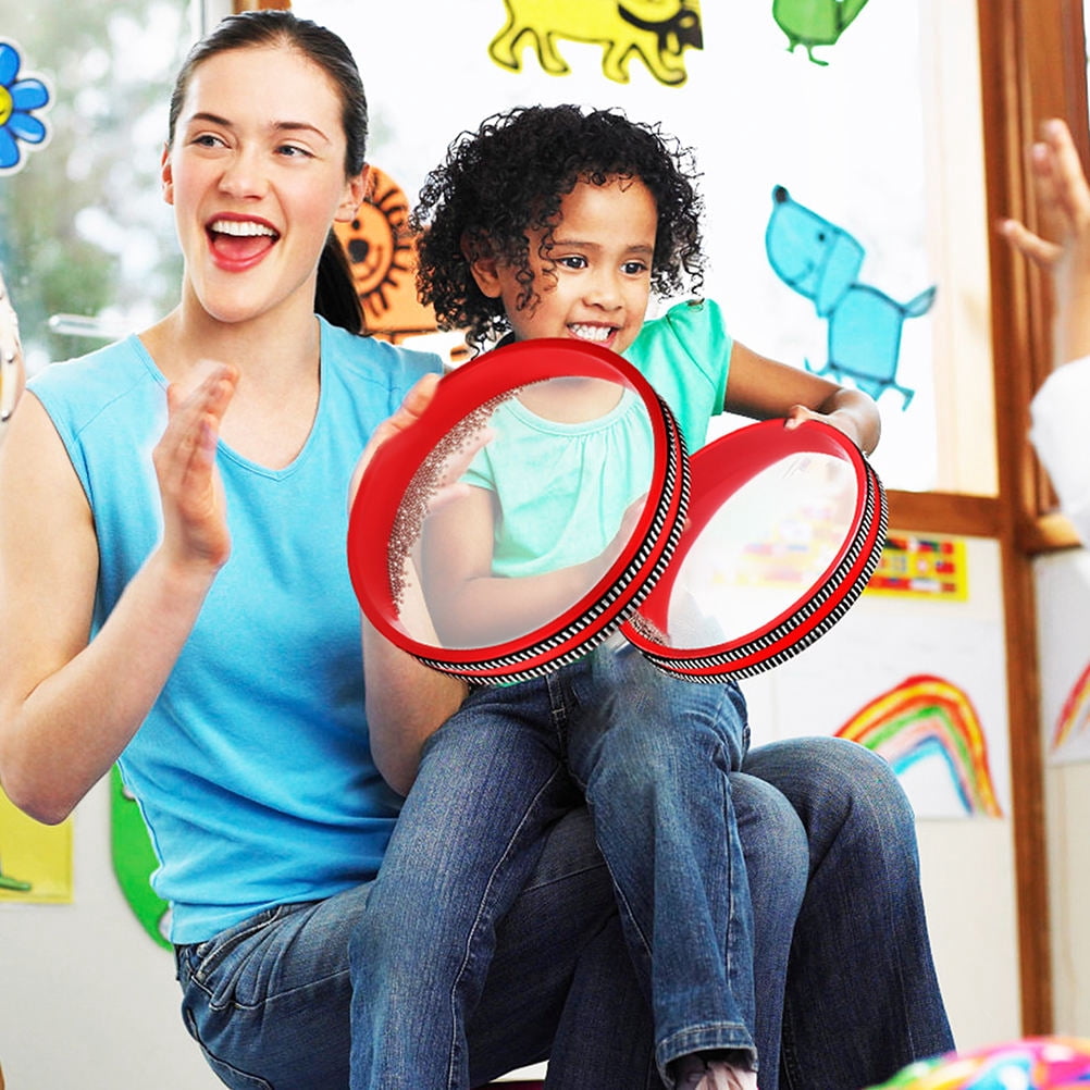 HEMOTON 2 Pcs Wave Sound Drum Large Sounds Drums Kids for Child Red ...