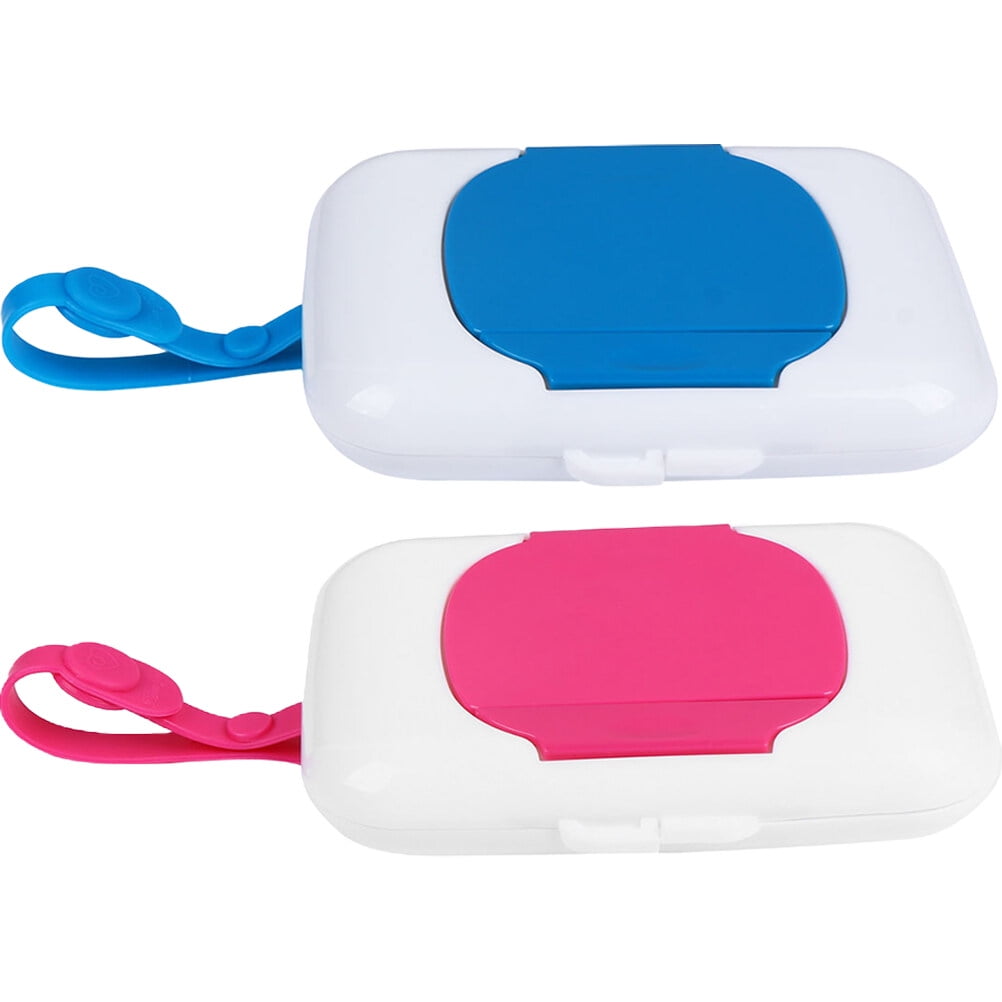 HEMOTON 2 Pcs Wipes Dispenser Portable Wipe Box Crib Wet Wipes Holder ...