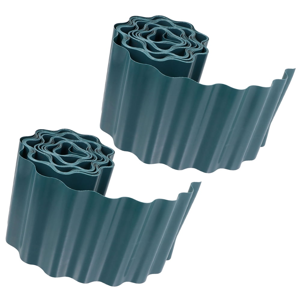 HEMOTON 2 Rolls Lawn Fence Garden Plant Hedge Pp Edging Decorative Dark ...