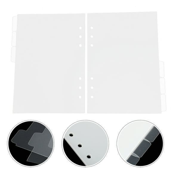 HEMOTON 2 Sets Binder Separator Pages Dividers for Notebooks Office ...
