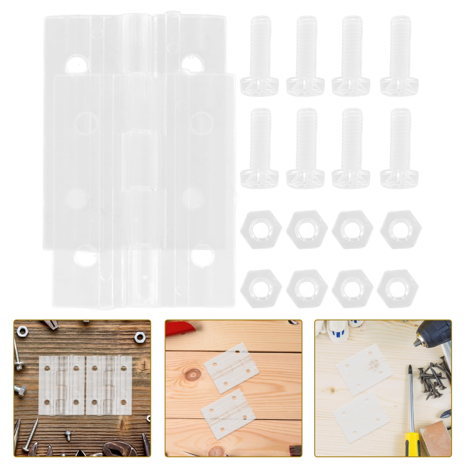 HEMOTON 2 Sets Door Hinge Drawer Hinge Small Box Hinge Butt Hinge ...