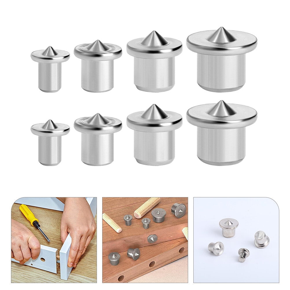Phenofice Dowel Rods Marking Holes Tool Steel Round 8 Pcs - Walmart.com