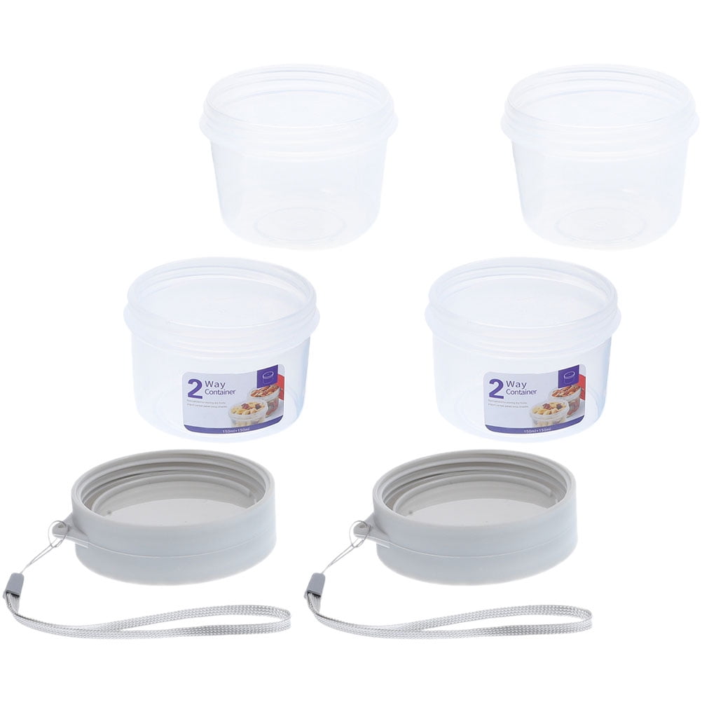 HEMOTON 2 Sets Fresh-keeping Sealing Box Ingredient Container Overnight ...