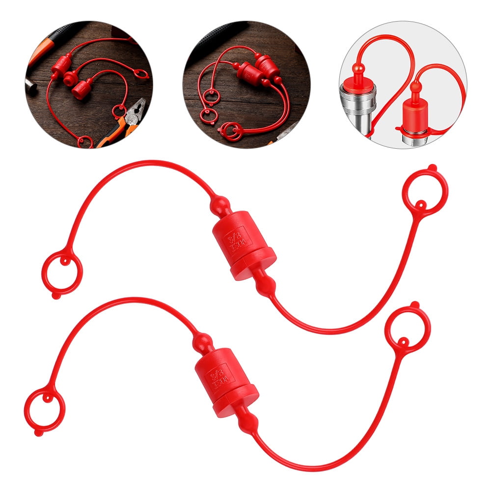 HEMOTON 2 Sets Quick Coupler Dust Plugs Hydraulic Connector Joint Cap ...