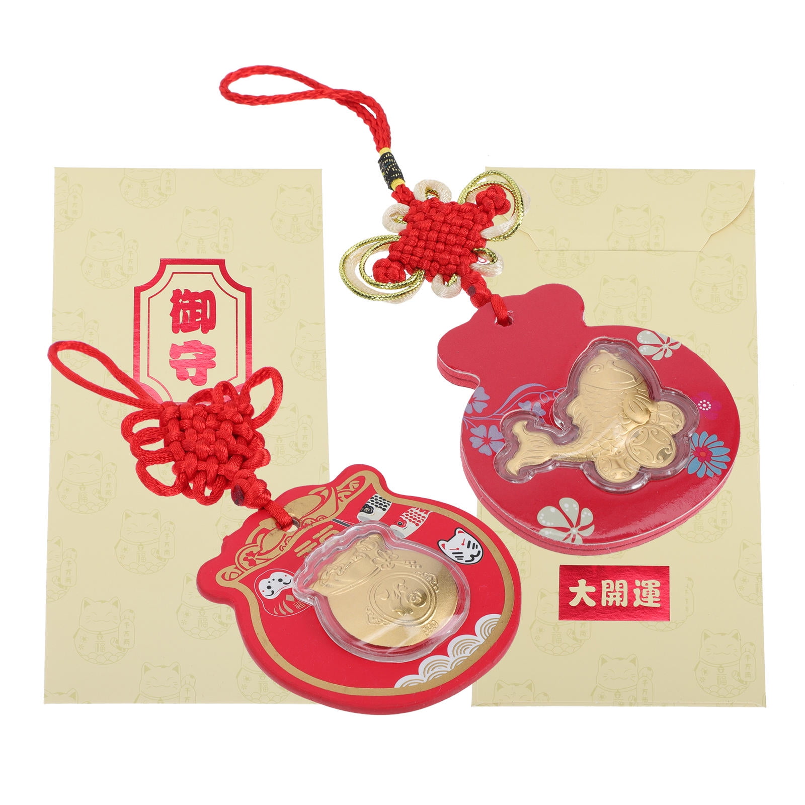 HEMOTON 2 Sets Lucky Bag Pendant Lunar New Year Envelope Money Packets ...