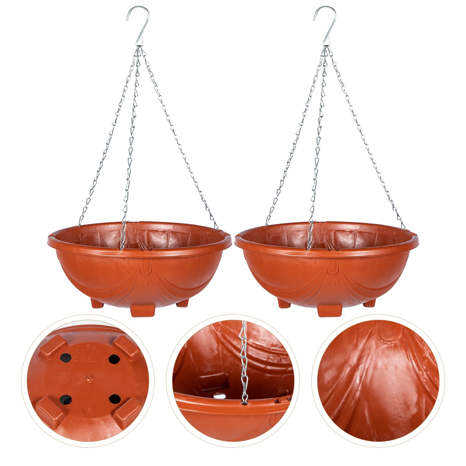 HEMOTON 2 Sets Pot Pot Pot Hanger Plant Pots Balcony Flower Container ...