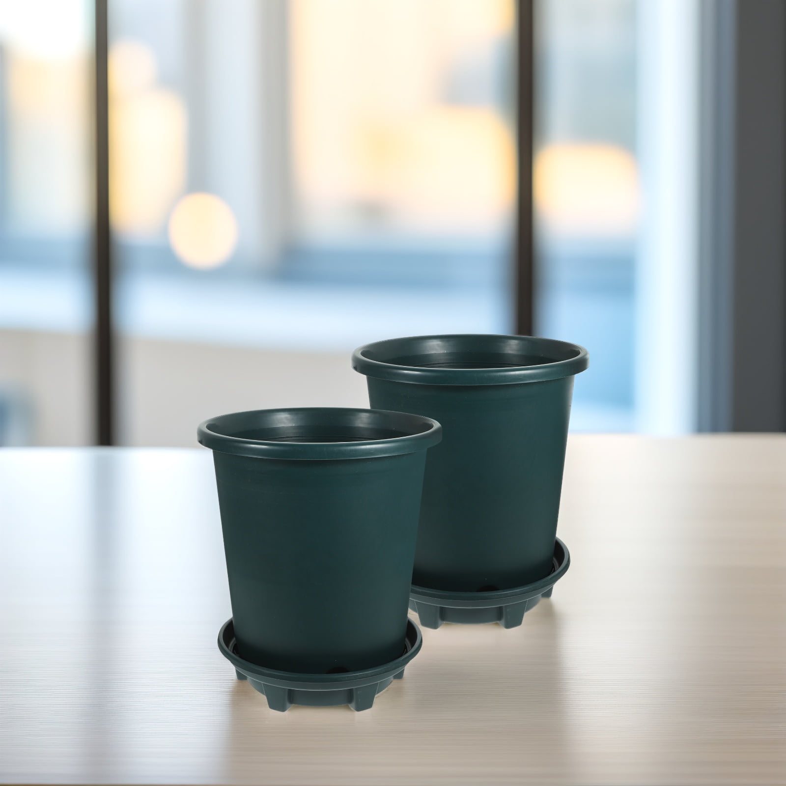 HEMOTON 2 Sets of Plastic Planting Pot Retro Plants Nursing Pot with ...