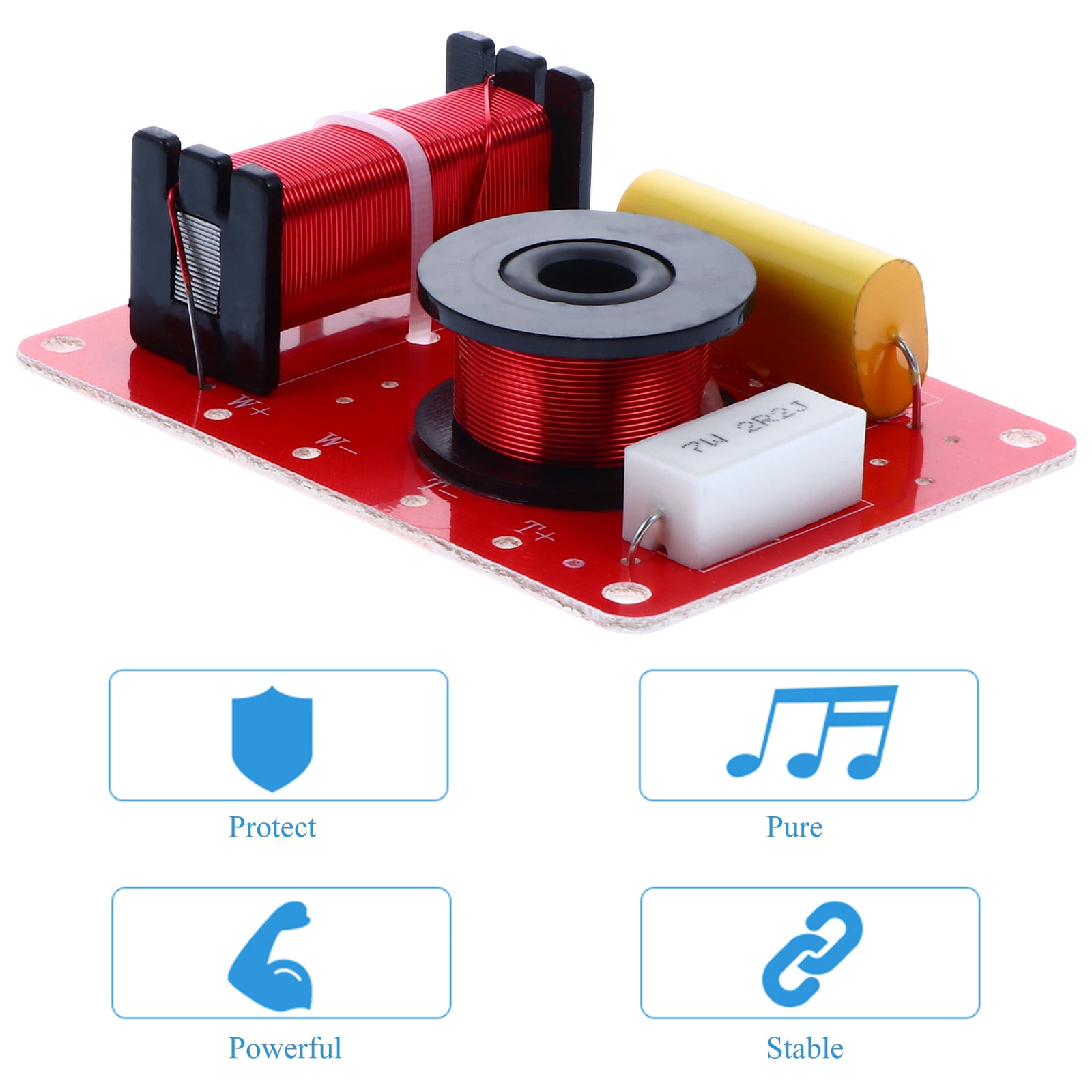 HEMOTON 2 Way Acoustic Component Divider Treble Speaker Unit Car Audio ...