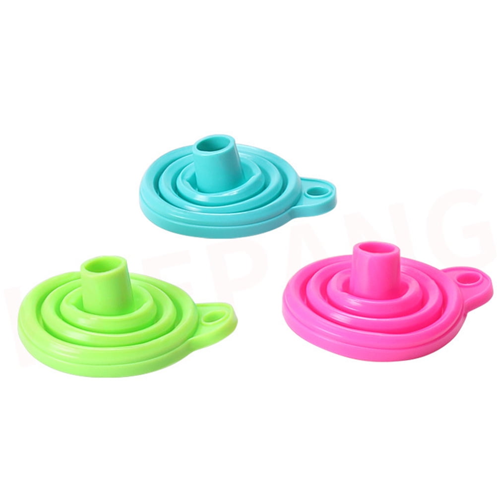 HEMOTON 2 in 1 Resin Transferring Funnel Set Silicone Foldable Funnel ...
