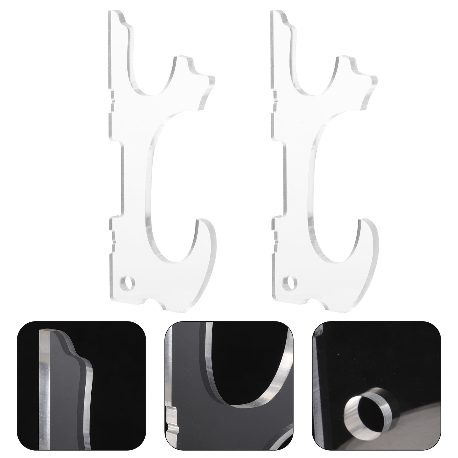 HEMOTON 2 pcs Acrylic Sword Display Stand Wall Acrylic Sword Stand ...
