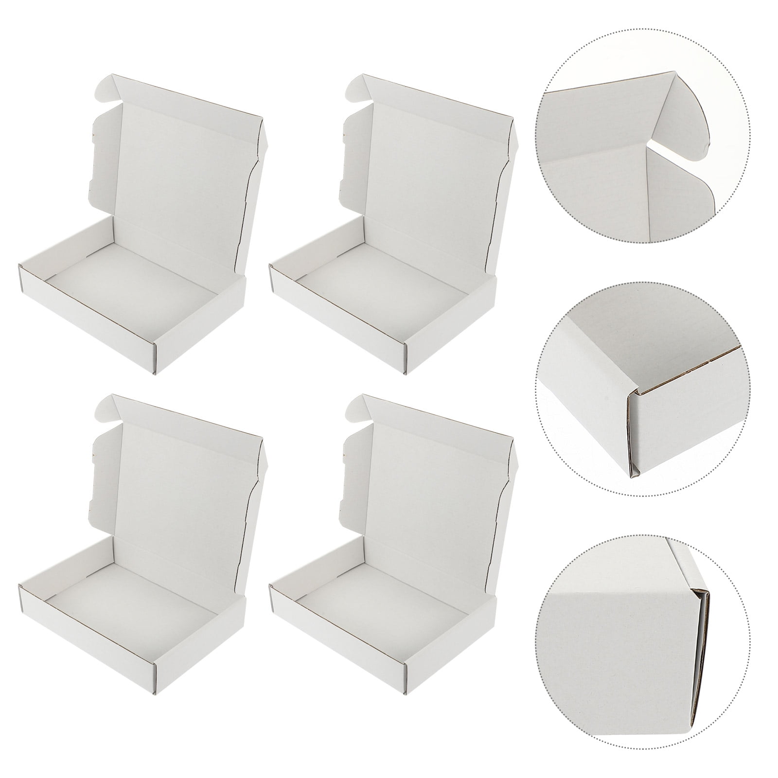 HEMOTON 20 Packing Airplane Box Corrugated Boxes 21X15X4CM White ...