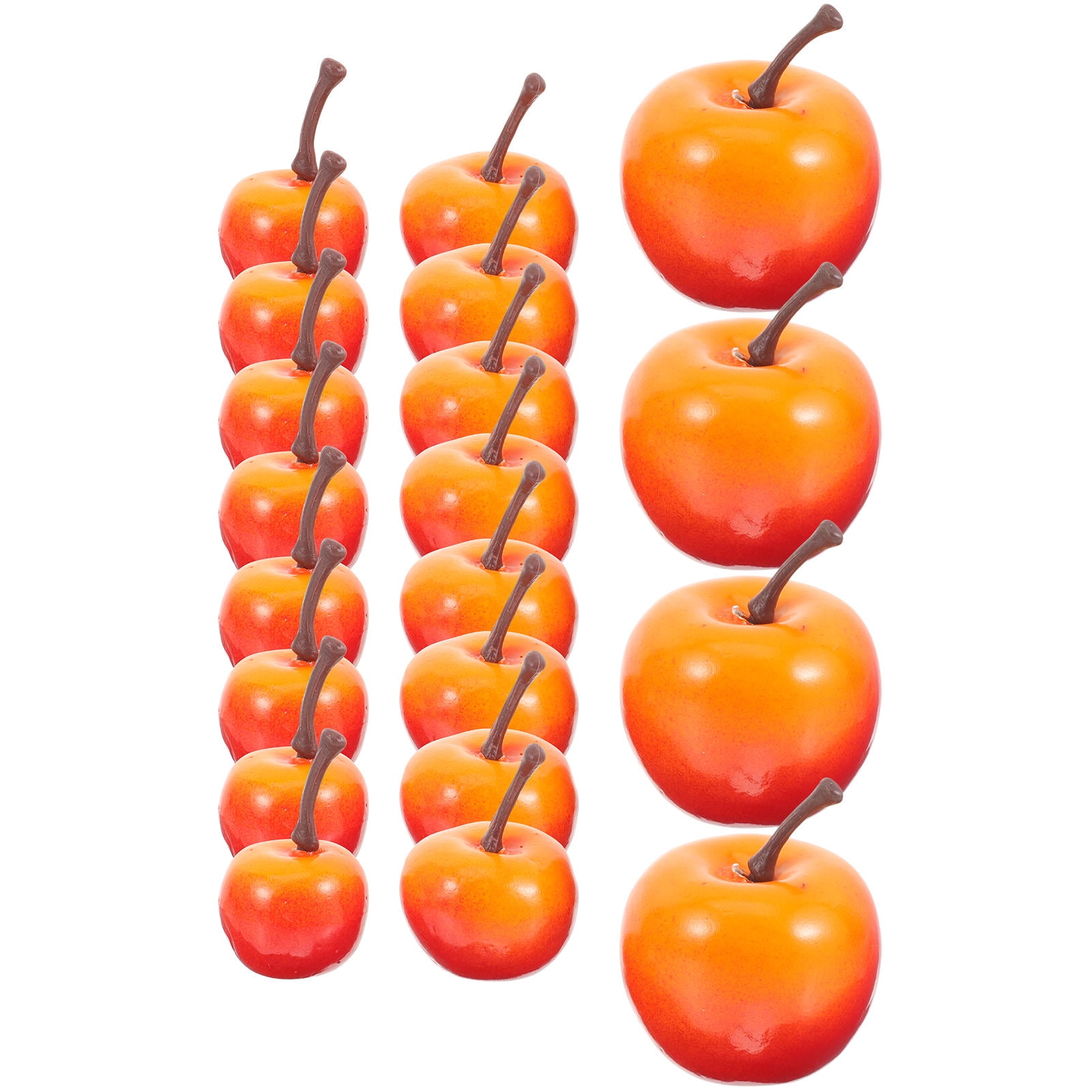 HEMOTON 20 Pcs Apples Toy Realistic Fruits Decorations Cherry ...