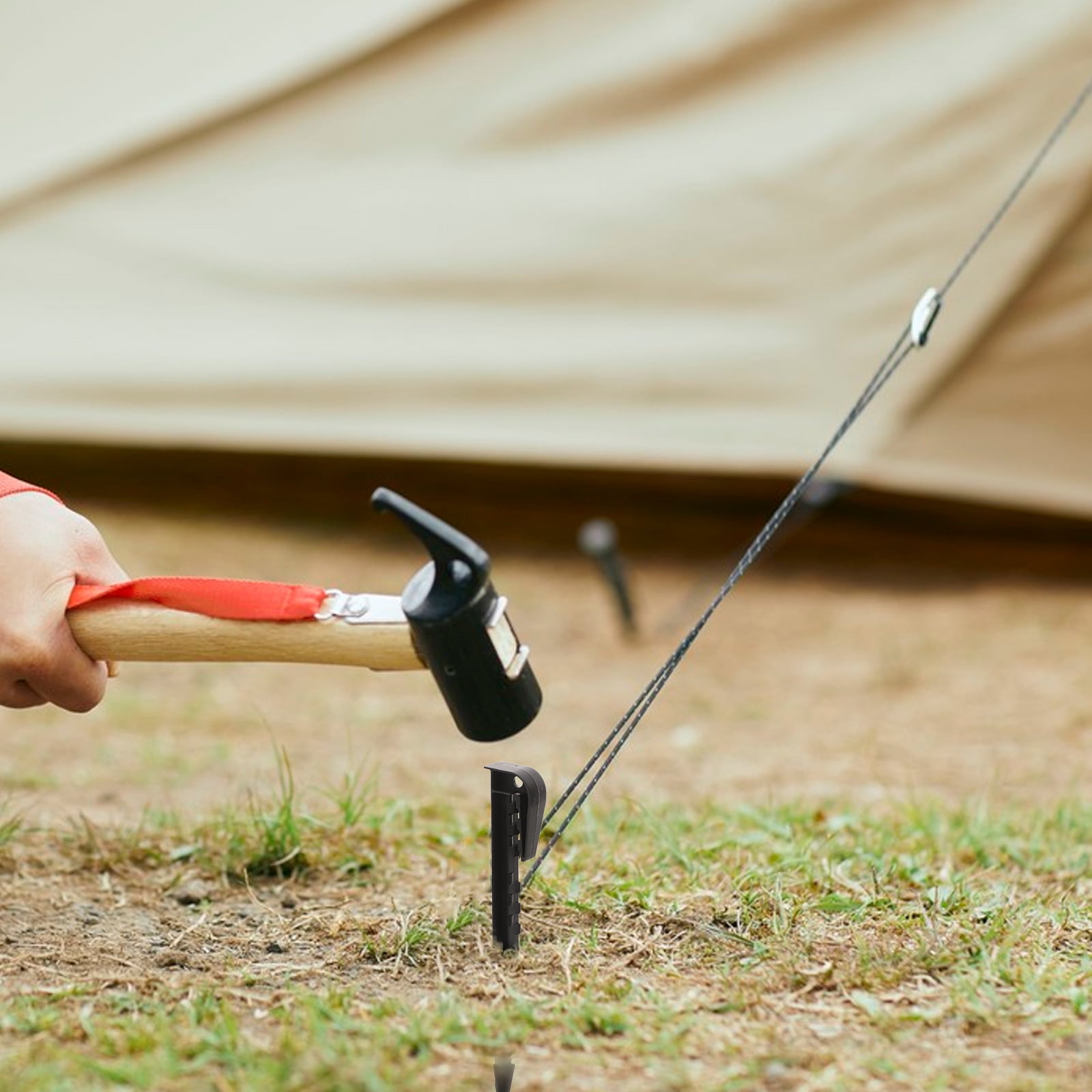 HEMOTON 20 Pcs Backpacking Lightweight Outdoor Sky and Earth Nails Baby ...