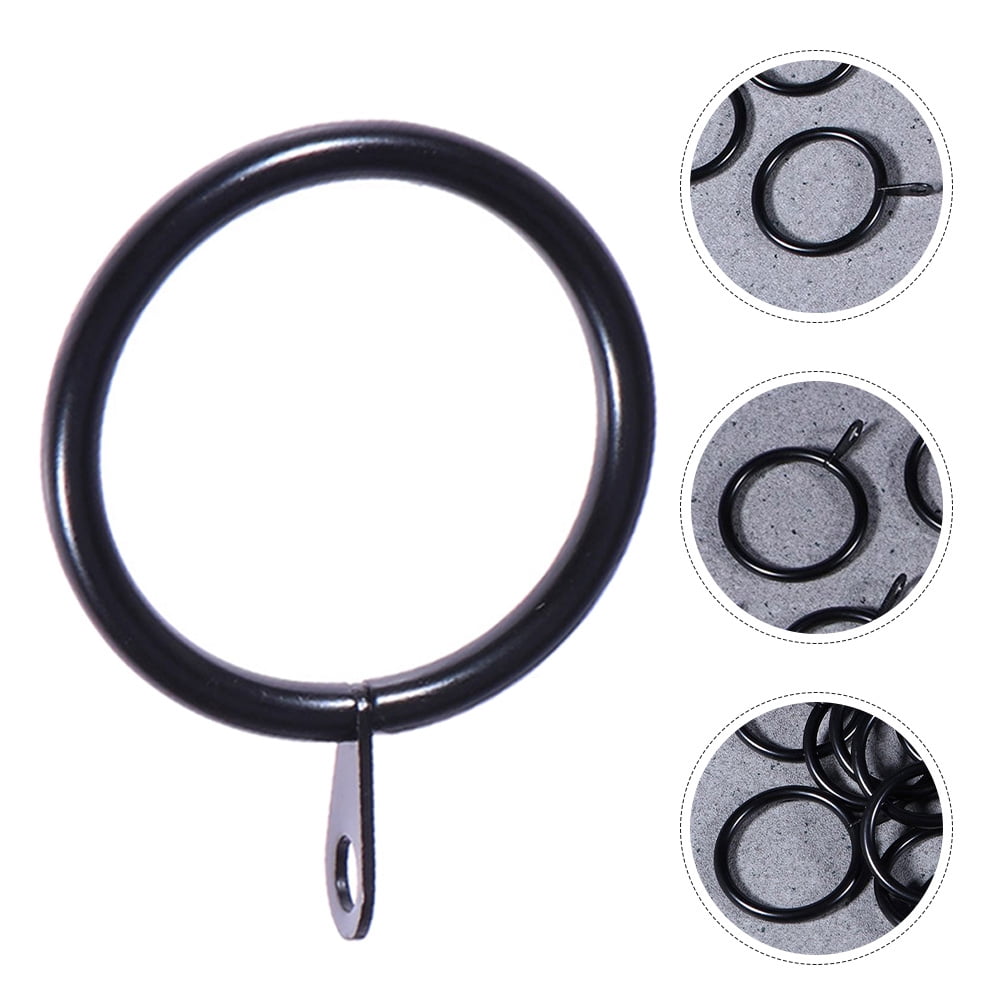HEMOTON 20 Sets Hanging Eyelet Curtain Rings Curtain Drapery Rings ...