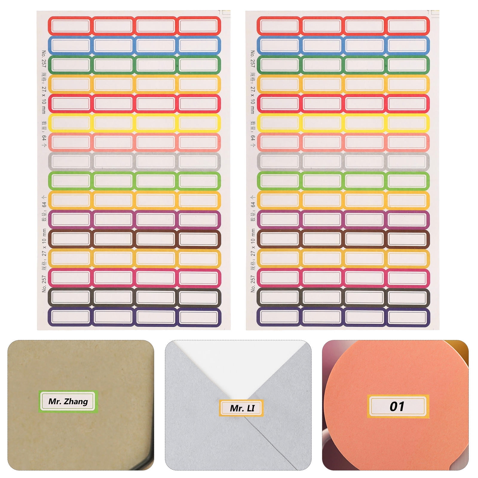 HEMOTON 20 Sheet Small Name Label Stickers Versatile Tags for Storage ...