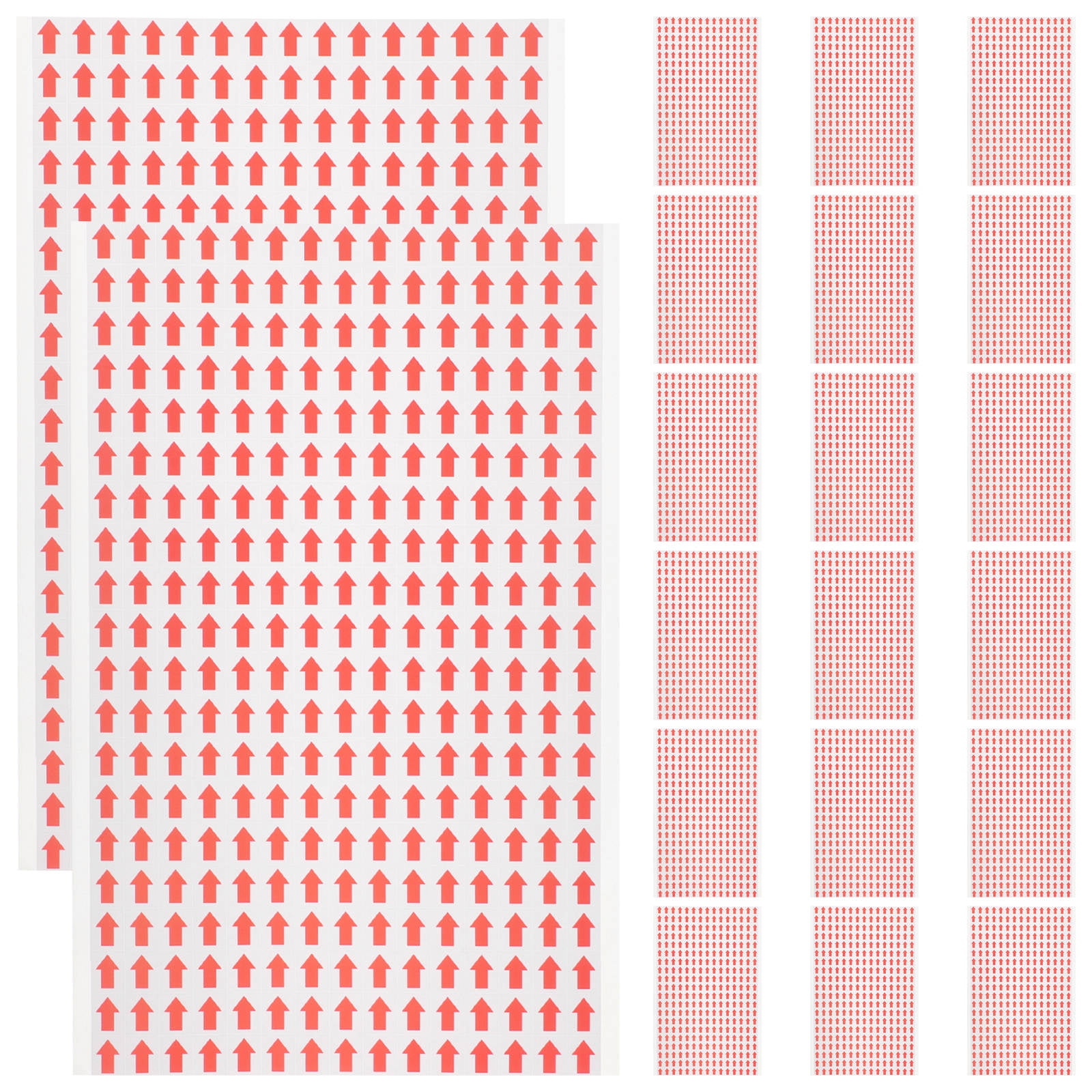 DEEPCRAFF Floor Direction Stickers Red Paper 6000 Pieces 1x0.7in ...