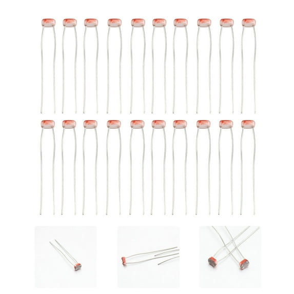 SOPOTUTU 20 Pcs GL5537 Photoresistor Light Sensor Electric Components ...