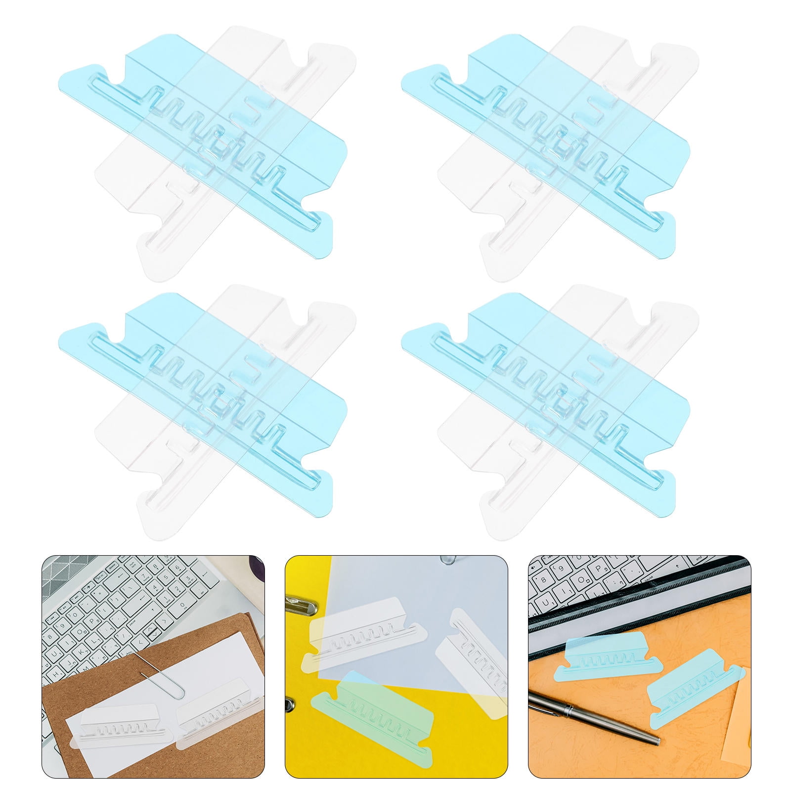 HEMOTON 20-Pack Hanging File Folder Tabs with Inserts, Small Labels for ...