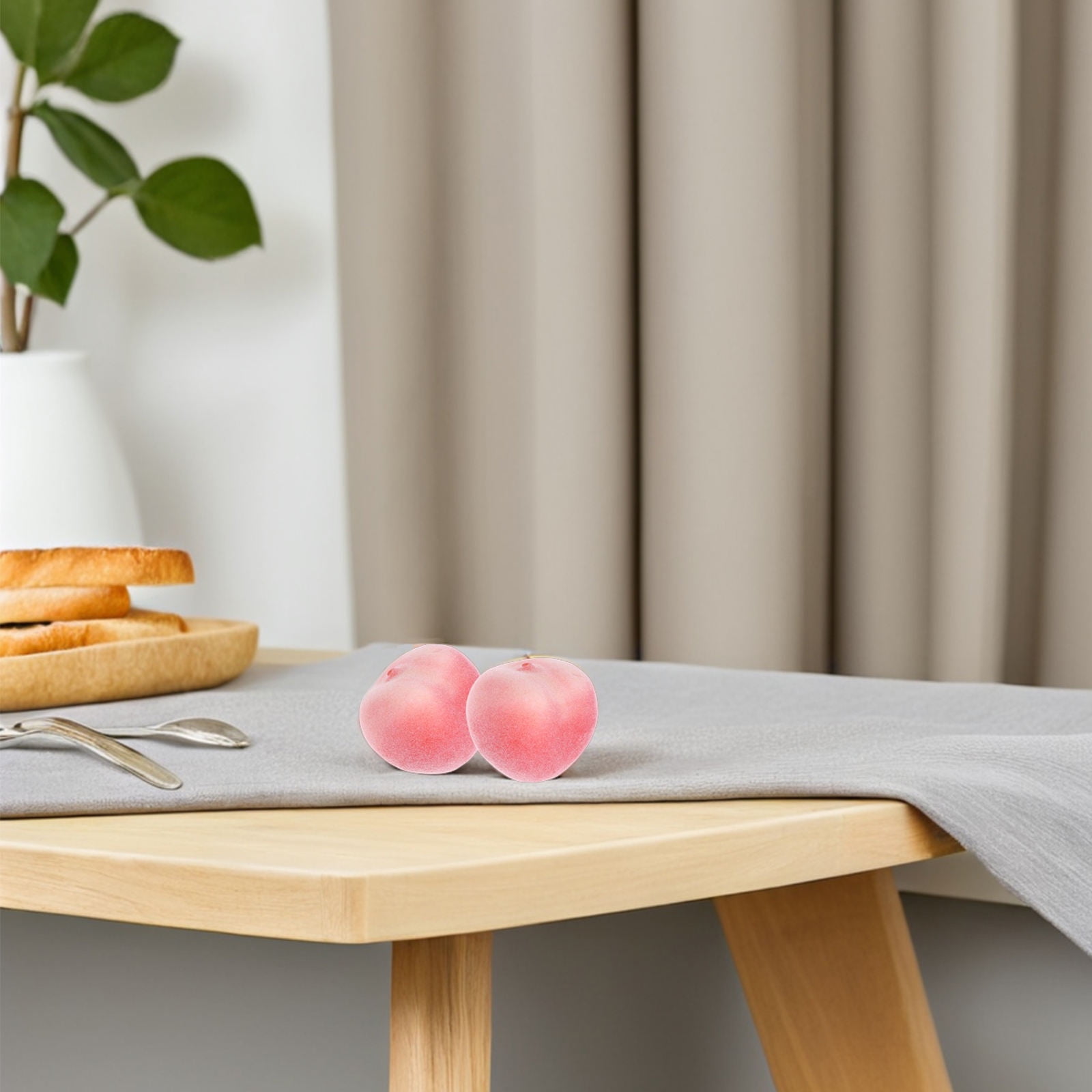 SOPOTUTU mini artificial peach Mini Fake Peach Props Pink Foam 20pcs ...