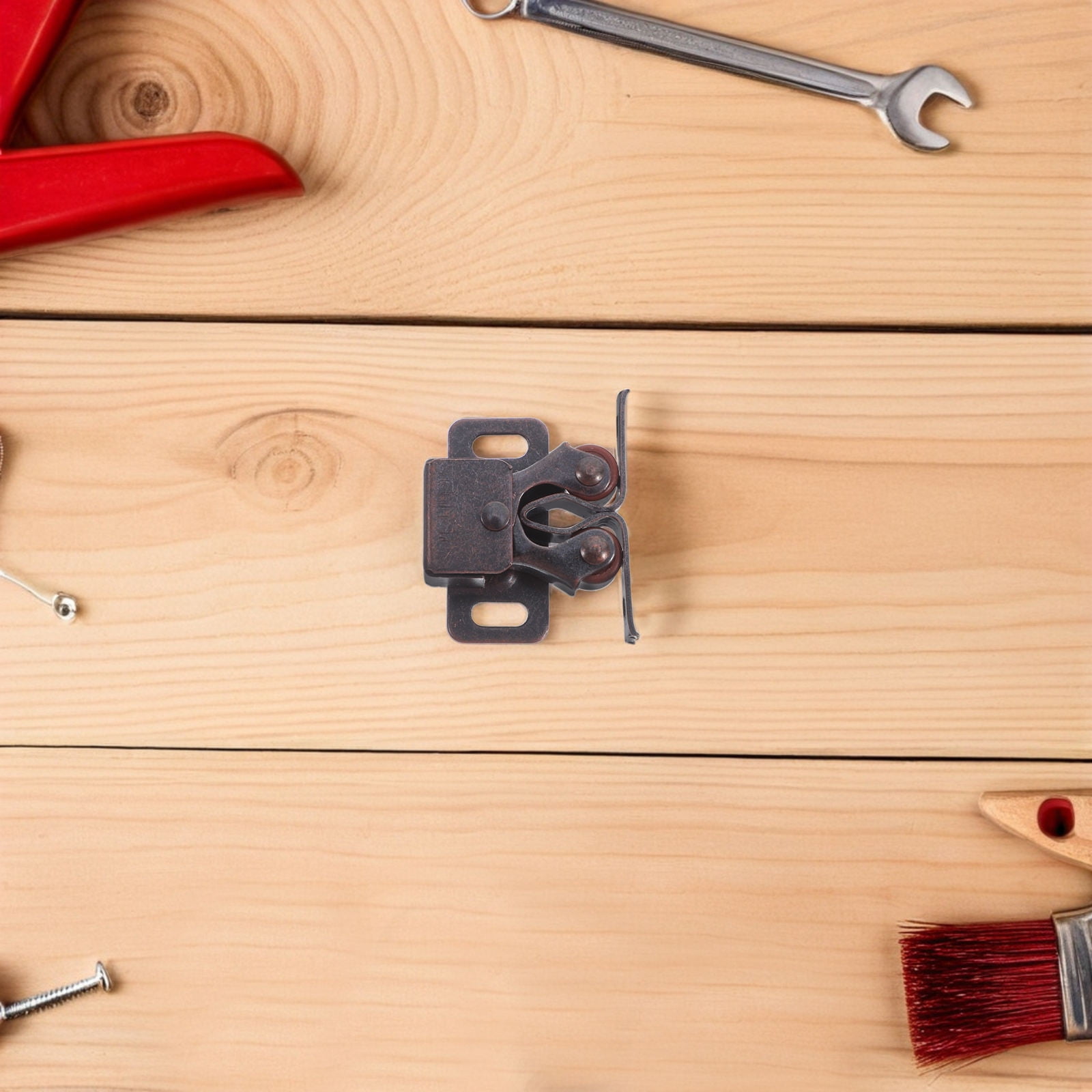 HEMOTON 20pcs Easy to Install Cabinet Door Spring Latch with Double ...