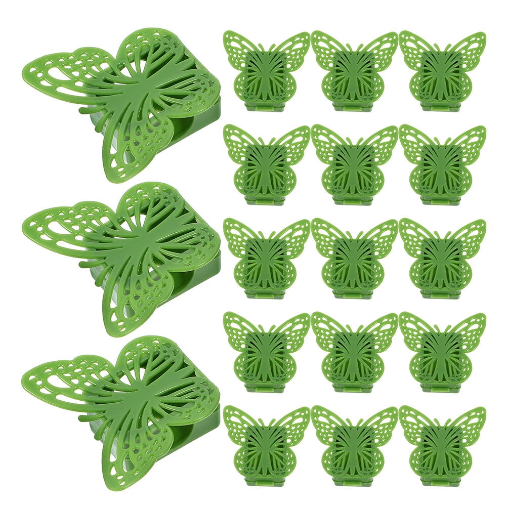 HEMOTON 20pcs Flower Plant Clamps Support Clips For Vine Climbing ...