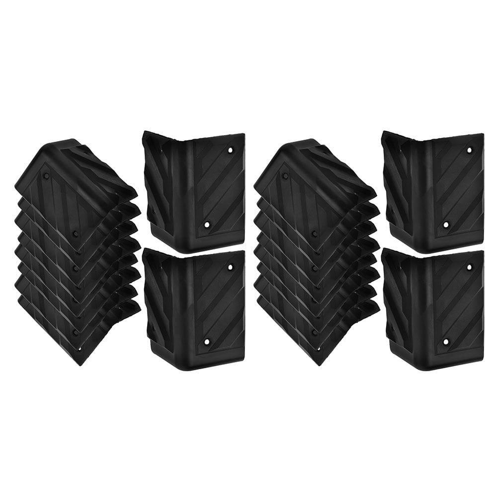 HEMOTON 20pcs Speaker Cabinet Corner Protectors Right Angle Cabinet Speaker Corners Protectors ...
