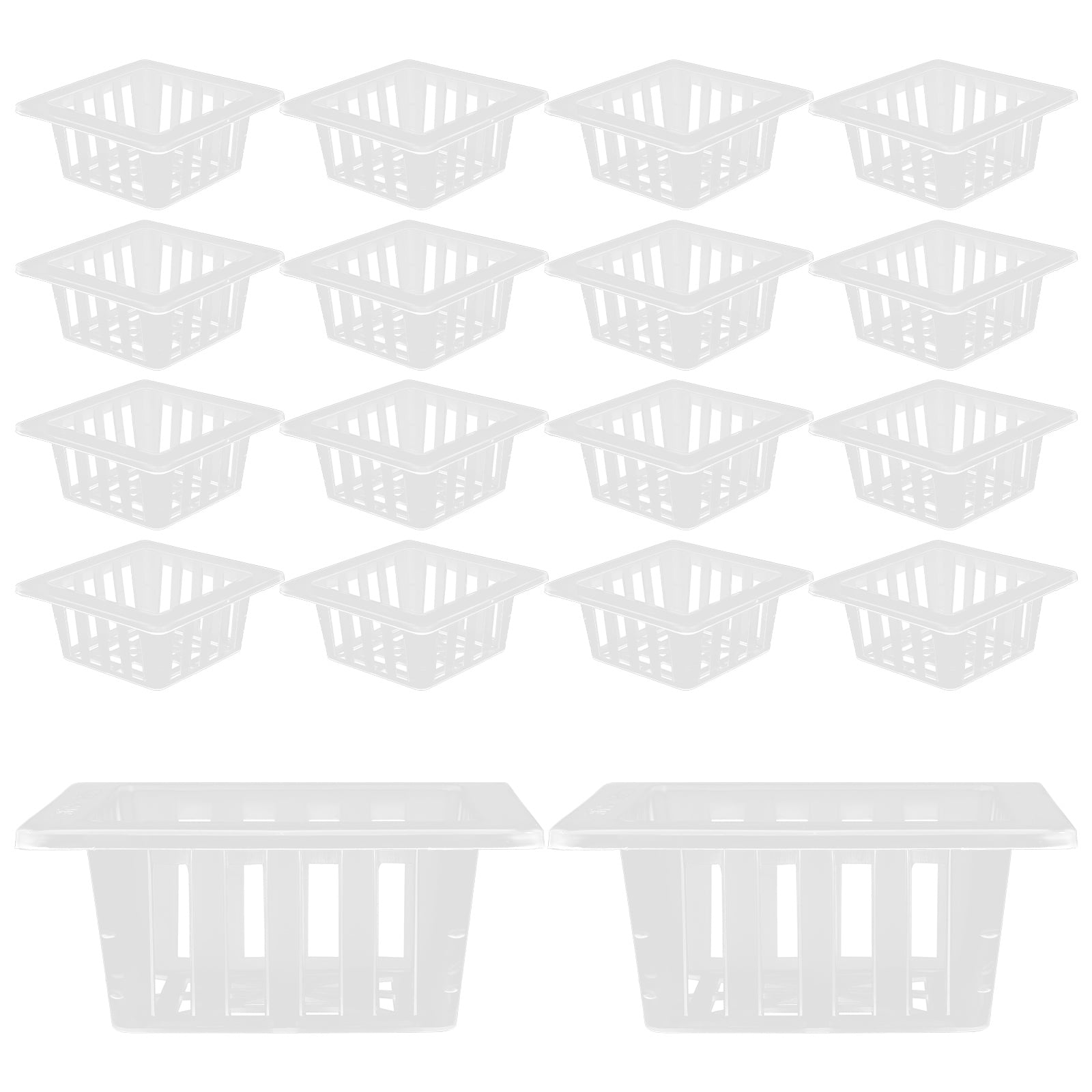 HEMOTON 20pcs Square Planting Baskets Soilless Cultivation Supplies ...