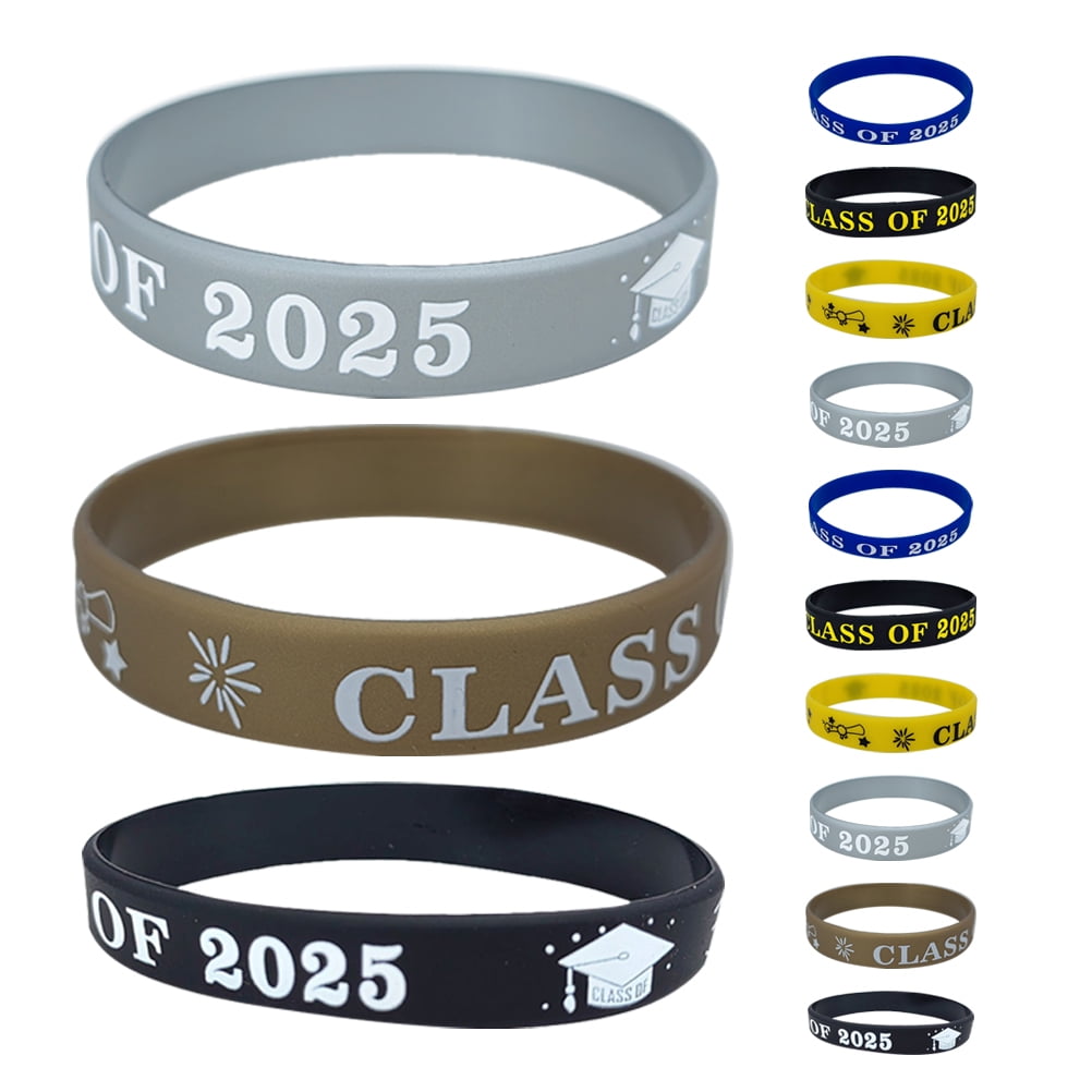 HEMOTON 24 Pcs Graduation Bracelets Congrats Grad Class of 2025 Gifts ...