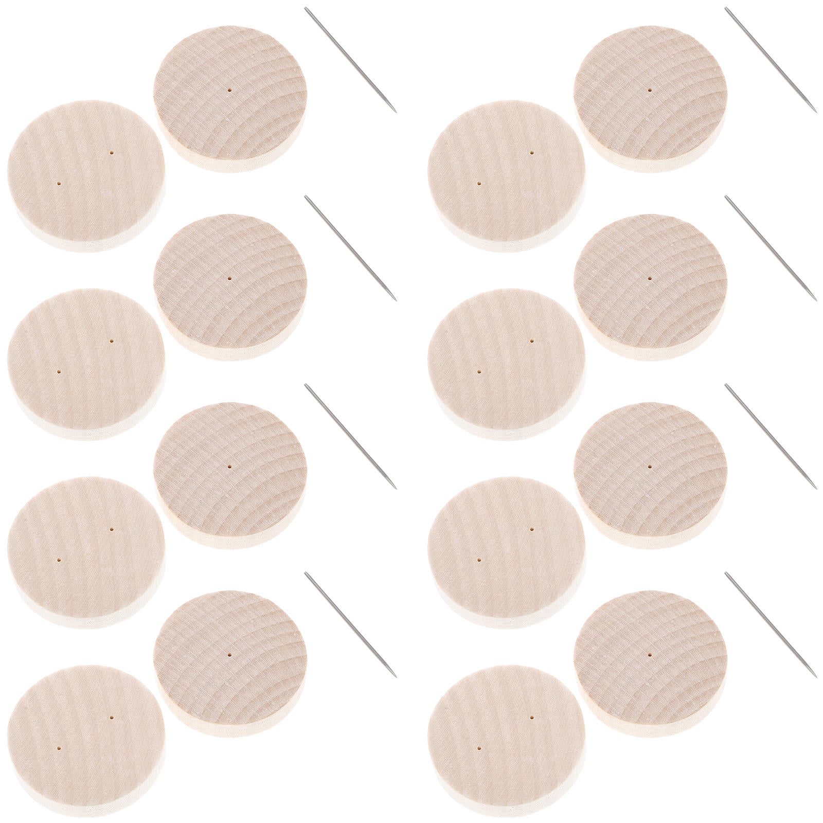 RENACLIPY 24Pcs Beige Wooden Crochet Doll Stands with Dual Needle ...