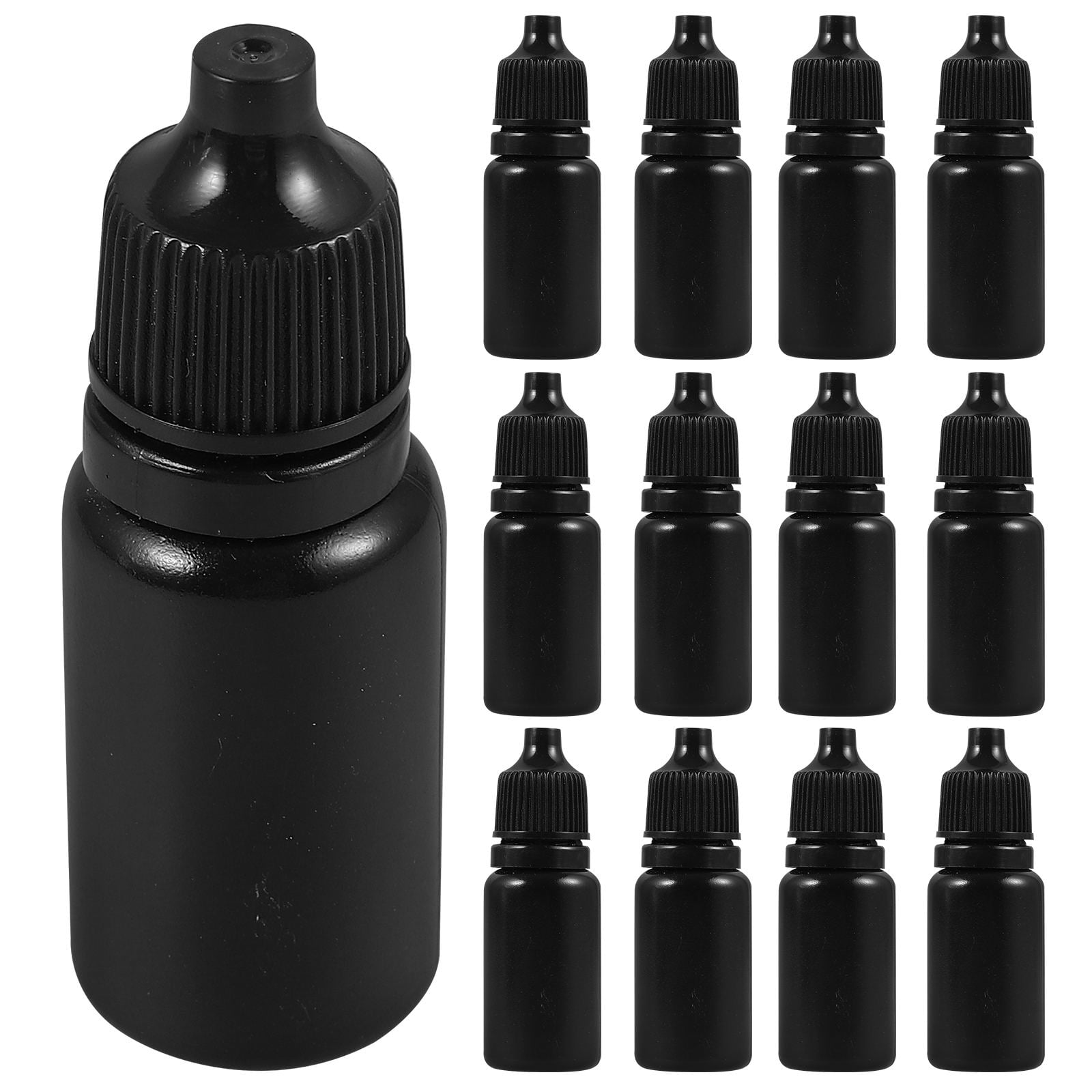 HEMOTON 24pcs Black Dropper Bottles with Squeeze Design for Home Use ...