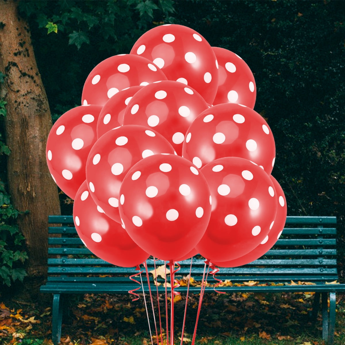 HEMOTON 25 Pcs Inflatable Balloon Pink Red Balloons Family Photo Props ...