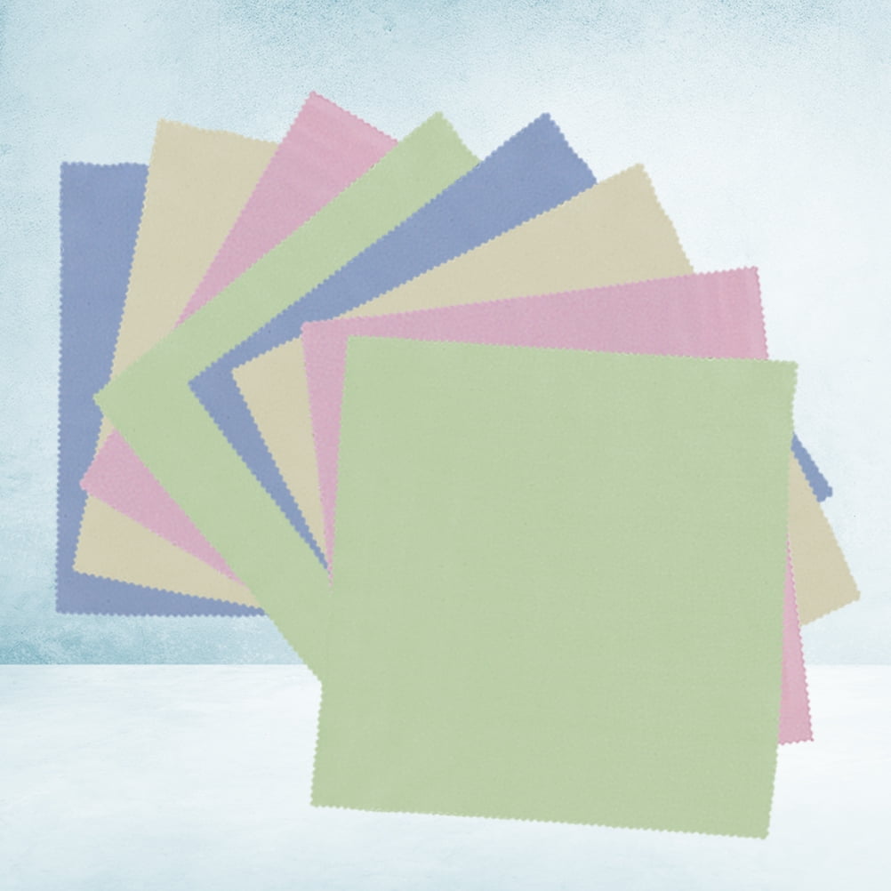 HEMOTON 25-Pack Microfiber Eyeglass Cleaning Cloths, Smudge-Free ...